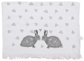 Kuchyňský ručník BUNNIES IN LOVE Clayre &amp; Eef CTBSL2