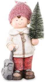 Vánoční figurka chlapeček s led osvětlením 140151