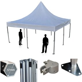 Nůžkový párty stan "PAGODA" RedX® PROFI EXTREME PVC 5x5 m (Nůžkový stan ve tvaru "PAGODA" s PVC opláštěním, v nejbytelnějším provedení z našeho)