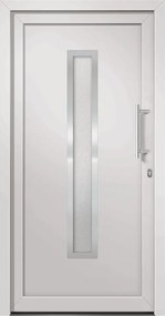 vidaXL Vchodové dveře antracitové 108 x 208 cm [279234] Barva: antracitová zvenku / bílá uvnitř