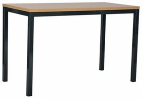 Antares Stůl Istra Deska stolu Přírodní buk Barva podnože černá podnož (RAL 9005) 80x80 cm