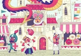 Ravensburger Puzzle  Play Drak na zámku / 2x24 dílků / od 4 let