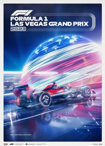 Umělecký tisk Formula 1 - Las Vegas Grand Prix - City of Lights - 2023, Automobilist