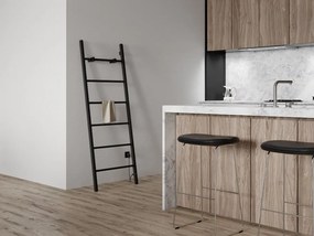 Sapho, BARBO elektrický sušák 600x1600 mm, 160 W, hranatý, černá mat, BB906