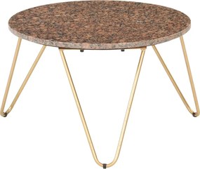 vidaXL Konferenční stolek 65x65x42 cm pravý kámen mramorový vzor [286447] Barva: Bílá