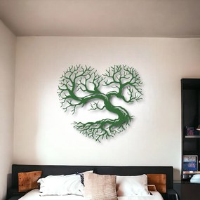 Strom života 7 - kovový obraz na zeď Velikost: 100cm, Barva: Green