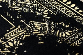 Dywany Łuszczów Kusový koberec Gloss 408C 86 glamour black/gold ROZMĚR: 200x290