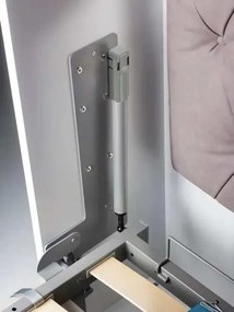 PESSOTTO kování pro sklopnou postel dvoulůžko Dynamic + sedačka Sofa 200x160cm vertikální Šířka područek: 17 cm