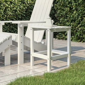 vidaXL Zahradní stolek Adirondack 38 x 38 x 46 cm HDPE [318643] Barva: Bílá