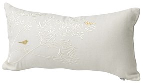 räder Dekorativní polštářek s výšivkou Golden Bird Dream, béžová barva, textil