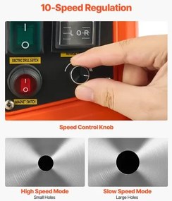 Magnetická vrtačka, Motor 1450 W VEVOR – CLZTJ6JTFP50QLWW7001V2