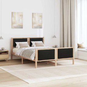 Rám postele s čelo Černá 140 x 200 cm textil 3394265