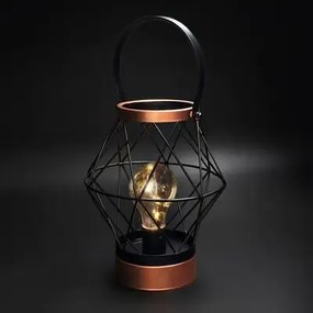 Solight WO3105 kovová lucerna se žárovkou s micro LED / 80lm / teplá b