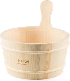 Narvi vědro do sauny borovice 4,5L s plastovou vložkou