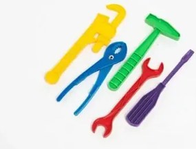 Skříňka s nářadím 5 ks / plast / od 3 let