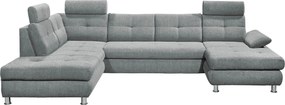 XXXLutz SEDACÍ SOUPRAVA, textil, světle šedá MID.YOU - Sedací soupravy - 002220029604