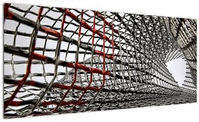 Obraz kovové mříže (100x40cm)