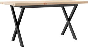 Konferenční stolek s X rámem 100x50x45,5 cm borovice a ocel 3282754