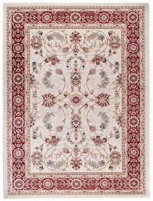 Kusový koberec klasický Fariba bíločervený 180x250cm