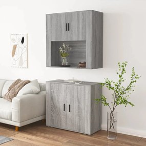 vidaXL Skříň highboard šedá sonoma kompozitní dřevo [3185357]