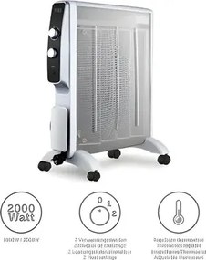 Trebs Mikotermický ohřívač na kolečkách bílá / Elektrický ohřívač / 20