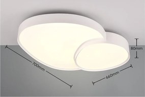 Bílé LED stropní svítidlo 63.5x77 cm Rise – Trio