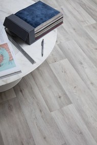 PVC podlaha - lino Ambient Silk Oak 916L, na mieru, šíře 3m,4m, šedá, bez podkladu, chodba / predsieň, Beauflor