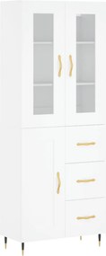 Skříň highboard bílá 69,5 x 34 x 180 cm kompozitní dřevo 3198641