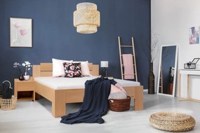 Ahorn Grado postel - buk průběžný Moření: Transparentní lak, Rozměr: 160 x 200 cm