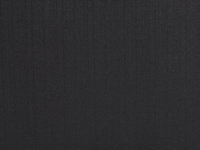 Čalouněná černá postel 140x200 cm AMBASSADOR Beliani
