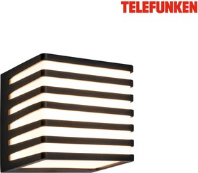 TF 321905TF TELEFUNKEN LED venkovní nástěnné svítidlo, voděodolné a prachotěsné, kostka, černá/bílá - BRILONER
