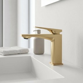 Rea Prime Premium, umyvadlová baterie h-150, zlatá matná, REA-B6775