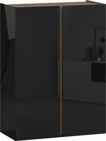 Skříňka na boty HOMCOM s bezpečnými soft‑close dveřmi, 6 polic, až 18 párů, bezúchytový design, vysoce lesklá černá