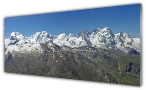 Plexisklo-obraz Hory Sníh Krajina 125x50 cm