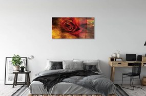 Obraz na skle rose picture 100x50 cm