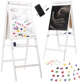 Creative Corner Magnetická dřevěná tabule bílá velká XXL