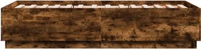 Rám postele kouřový dub 90 x 190 cm kompozitní dřevo 3209755