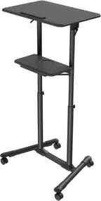 Gembird TVS-DESK-01-BK černá / Stojící psací stůl / Nastavitelná výška