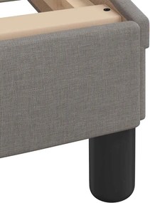 Postel s matrací Dover taupe 90 x 200 cm textil 3208328