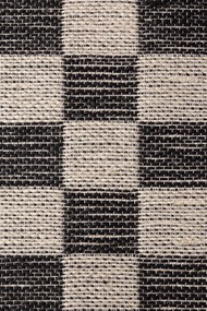 Hanse Home, Běhoun Handloom 106333 Rex White Black, 80x300, černobílá, chodba / předsíň