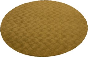 Obsession, Kusový koberec Diamond Cut 800 Honey kruh, 200x200 (průměr) kruh, hnědá, ložnice