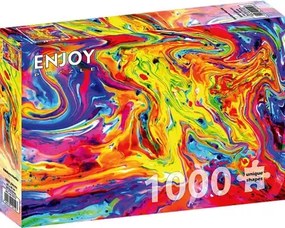 ENJOY Puzzle Duhový mramor / 1000 dílků / od 14 let