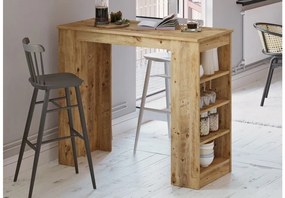 Barový stůl v barvě atlantská borovice-bílá, Style, 120x51