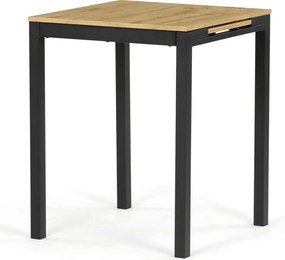 Jídelní stůl rozkládací 60-90x60 cm GDT-206 OAK, melamin, dub – Barva (vyberte): hnědá hnědá