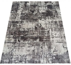 Moderní kusový koberec Panamero 18 Abstraktní šedý béžový Rozměr: 60x100 cm