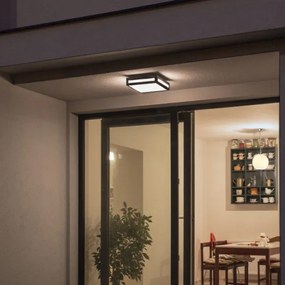 RED R10359 Venkovní svítidlo PLAKA stropní černá 230V E27 2x26W IP54 - RED - DESIGN RENDL