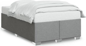 Rám postele bez matrací světle šedá 120x190 cm textil 3284457