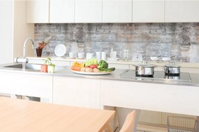 DIMEX | Fototapeta do kuchyně Stará betonová zeď KI-350-297 | 350 x 60 cm | šedá