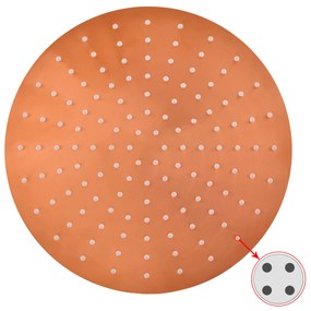 Slezák - RAV Hlavová sprcha kulatá kovová ø 30 cm s 4-otvorovými tryskami - KS0001/4ZRK, Růžové zlato kartáčovaná