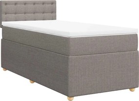Box spring postel s matrací taupe 100 x 200 cm textil 3287385
